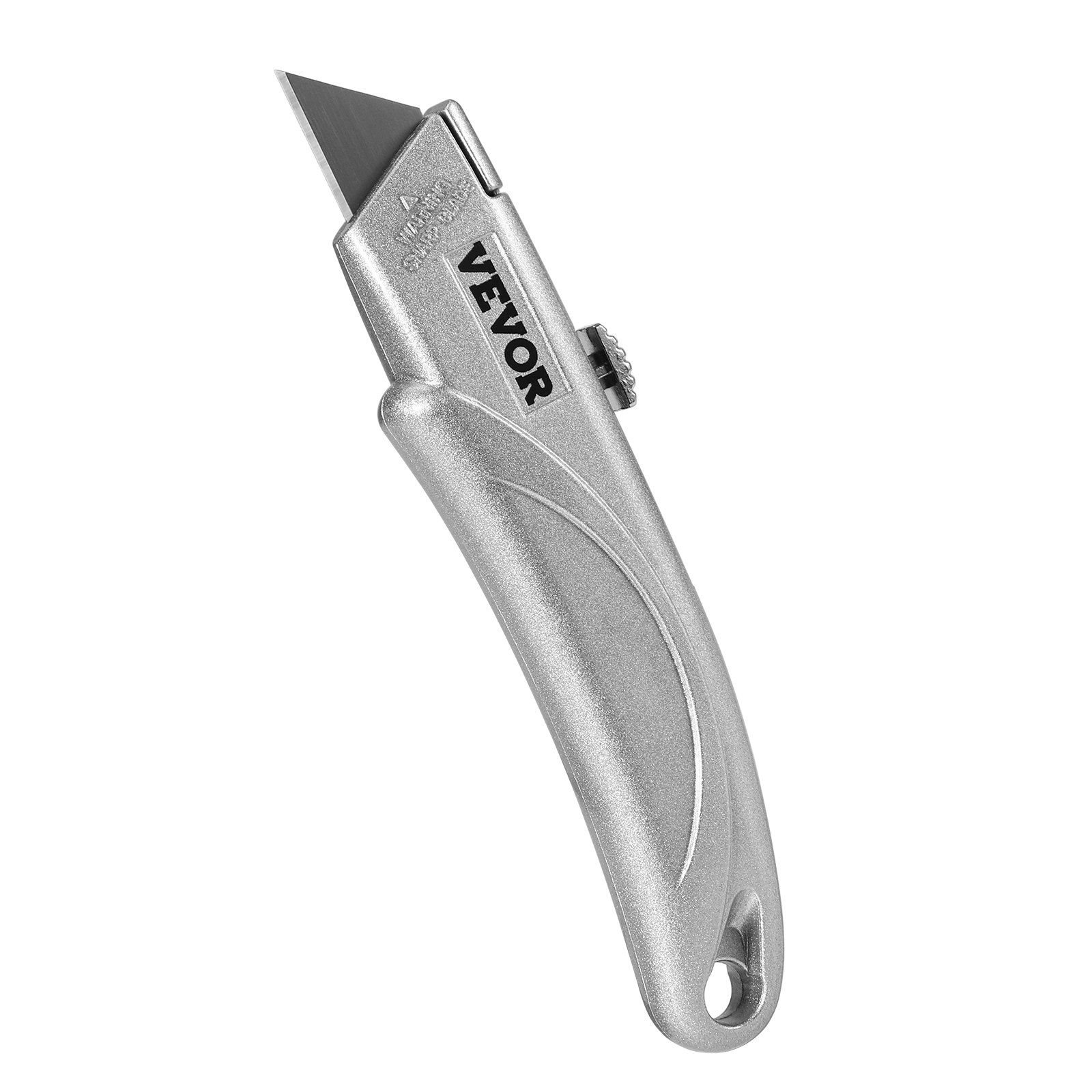 VEVOR Utility Knife Retractable Box Cutter with SK5 Sharp Blades Quick ...